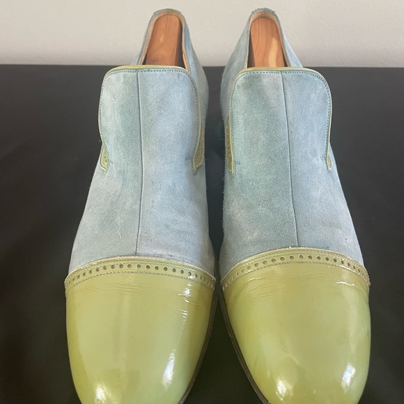 Mauri | Shoes | Vintage 7s Mauri Italian Suede Leather Shoes Lucite ...